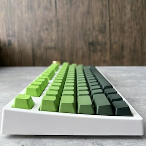 Gradient Matcha Side-printed Keycap Set, OEM Profile, Shine-through ...