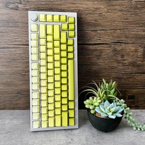 Gradient Yellow Side-printed Keycap Set, OEM Profile, Shine-through ...