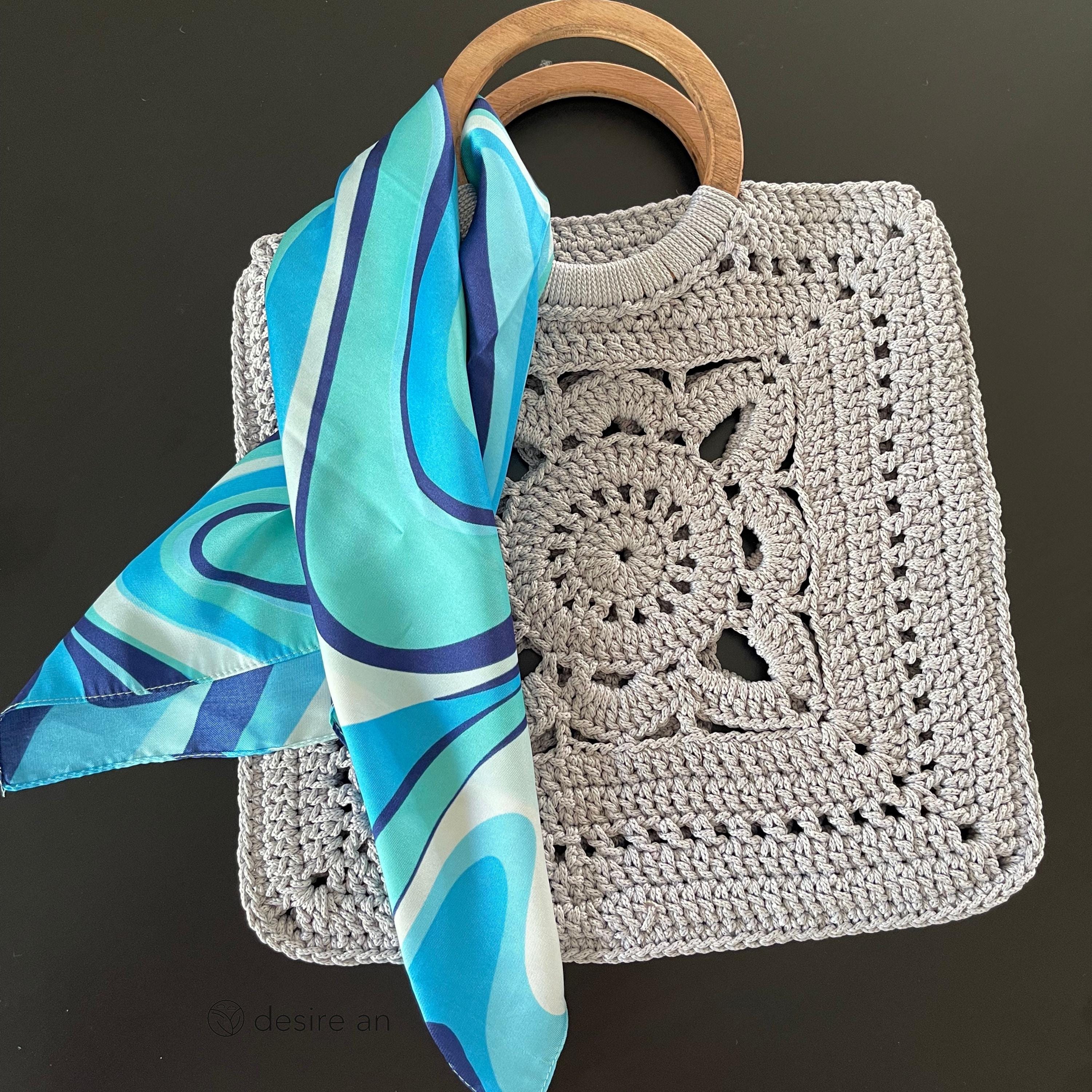Easy Boho Bag Pattern, DIY Bag, Knitting Granny Square Purse Daisy Bag ...