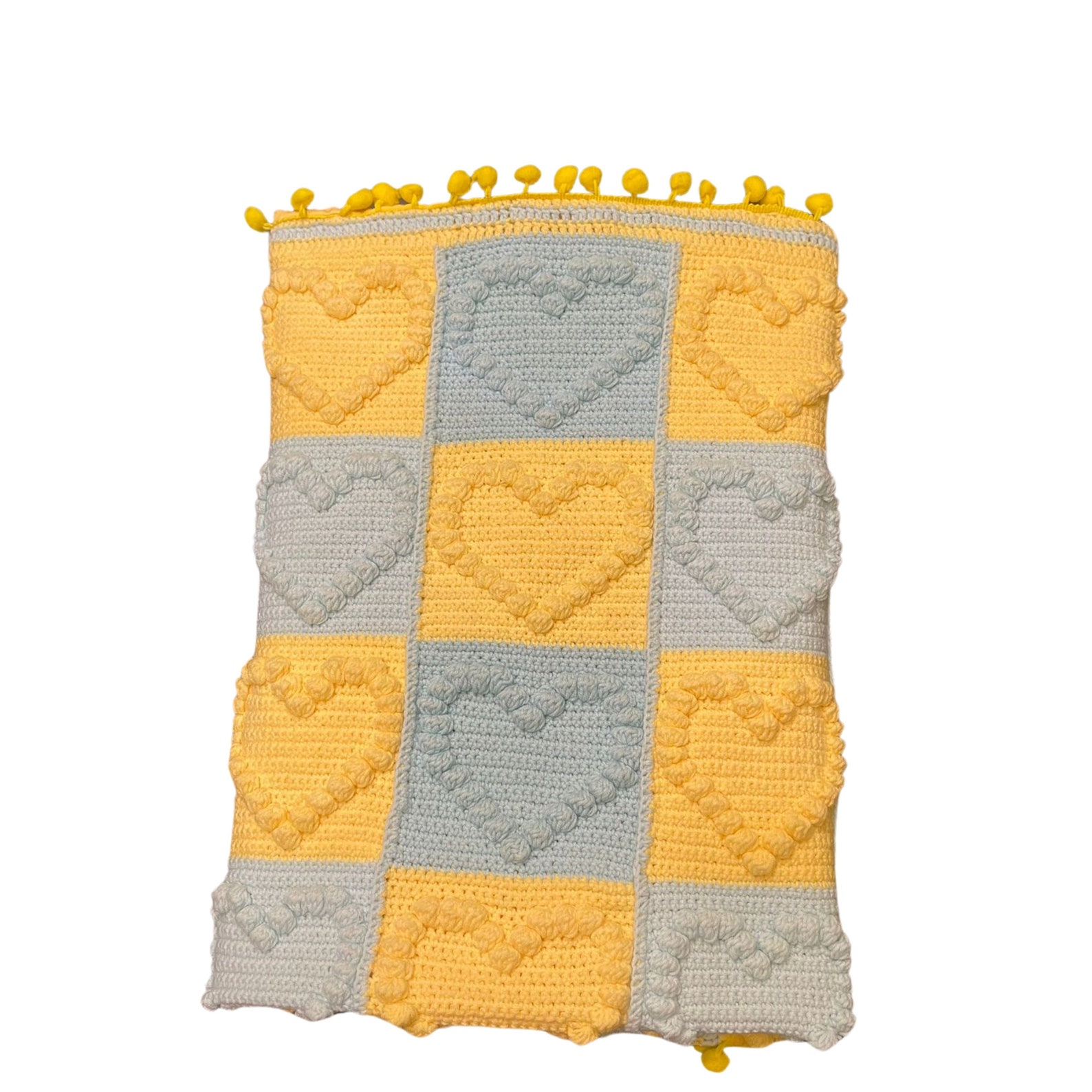 Baby Blanket Pattern, Heart Afghan Pattern , Heart Blanket, Simple Knit ...