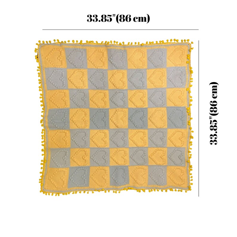 Baby Blanket Pattern, Heart Afghan Pattern , Heart Blanket, Simple Knit ...