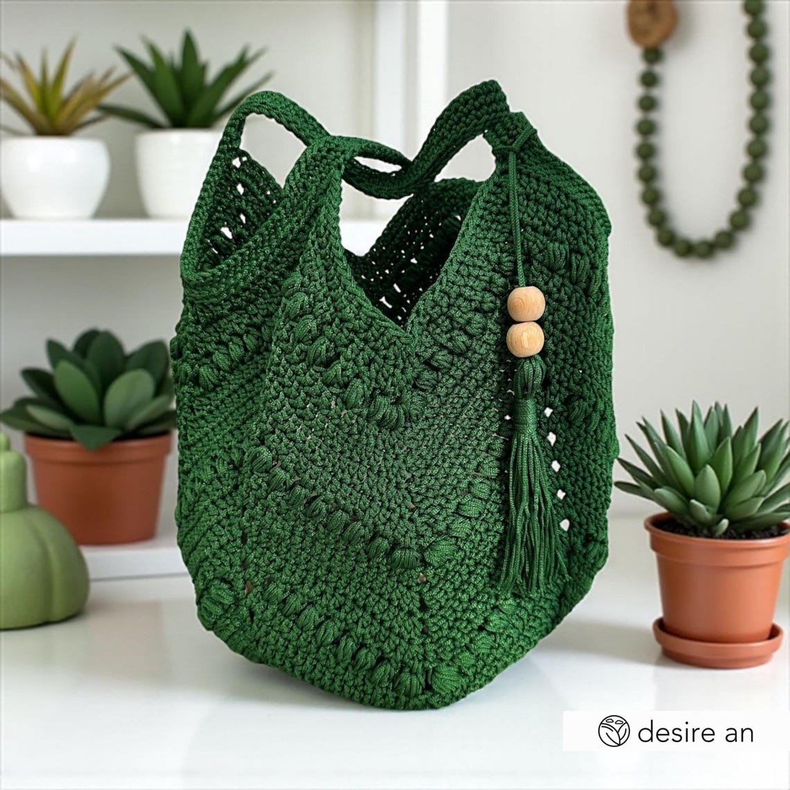 Easy Crochet Pattern Bag, Macrame Rope Bag Pattern PDF & Video Tutorial ...
