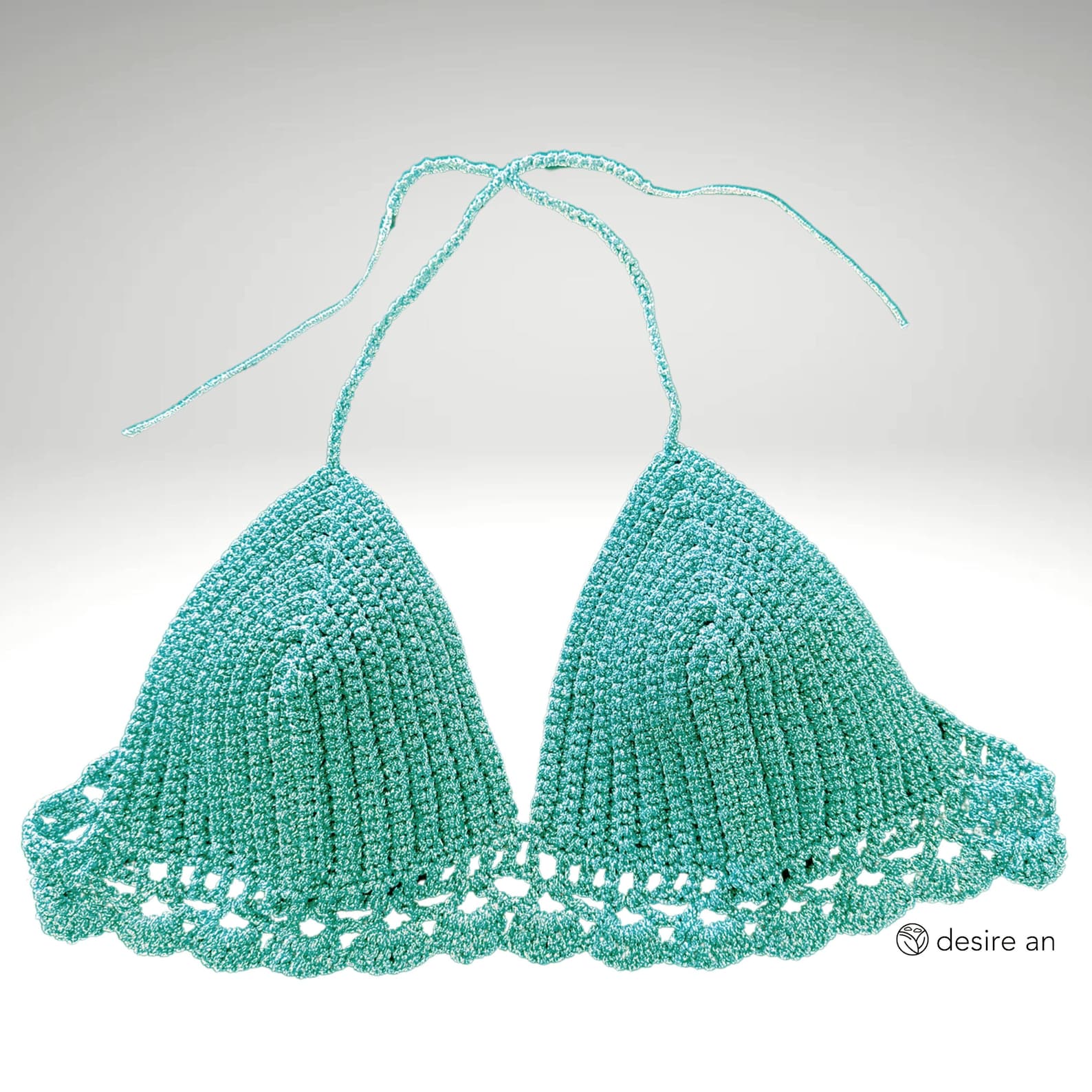 Crochet Triangle Bikini Top Pattern – Shiny Boho Bralette (PDF Pattern ...