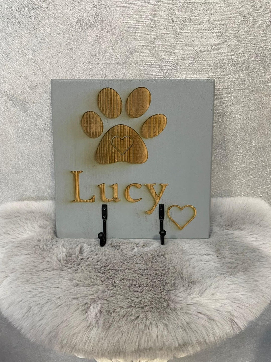 Dog Coat Rack for Leash Etc. Personalized - Leash Parking in Different ...