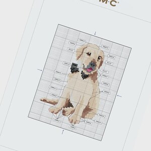 Golden Retriever Cross Stitch Pattern – Easy Dog PDF Chart, Cute Pet ...