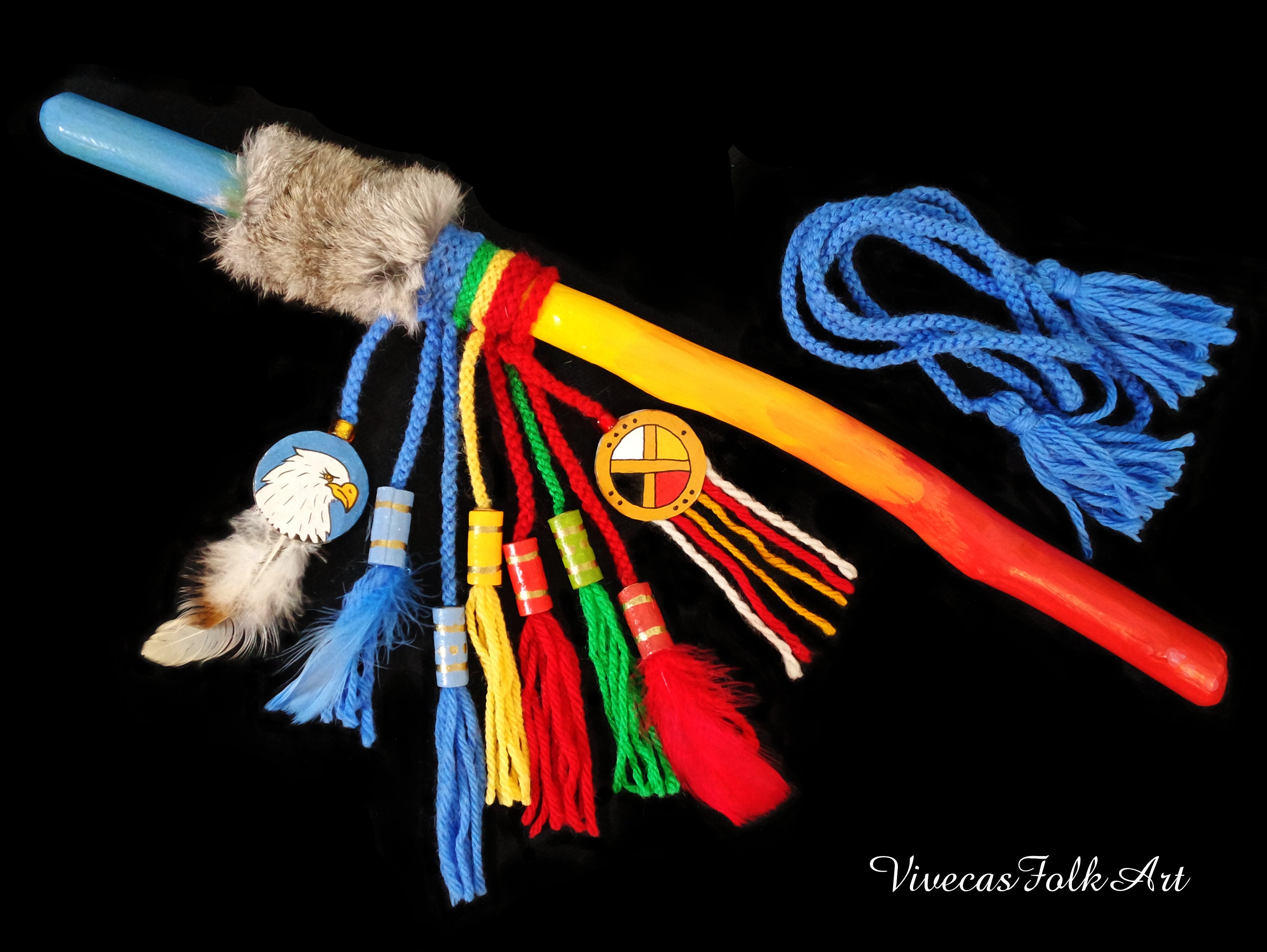 Talking Stick Ceremonial Communication Tool Magical Wand Boho Decor 43. ...