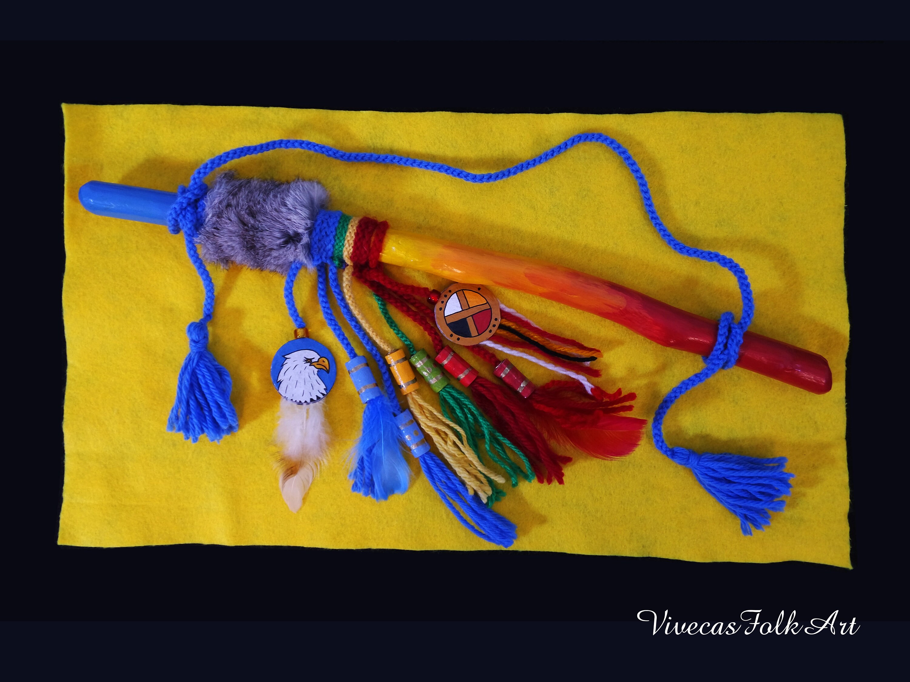 Talking Stick Ceremonial Communication Tool Magical Wand Boho Decor 43. ...