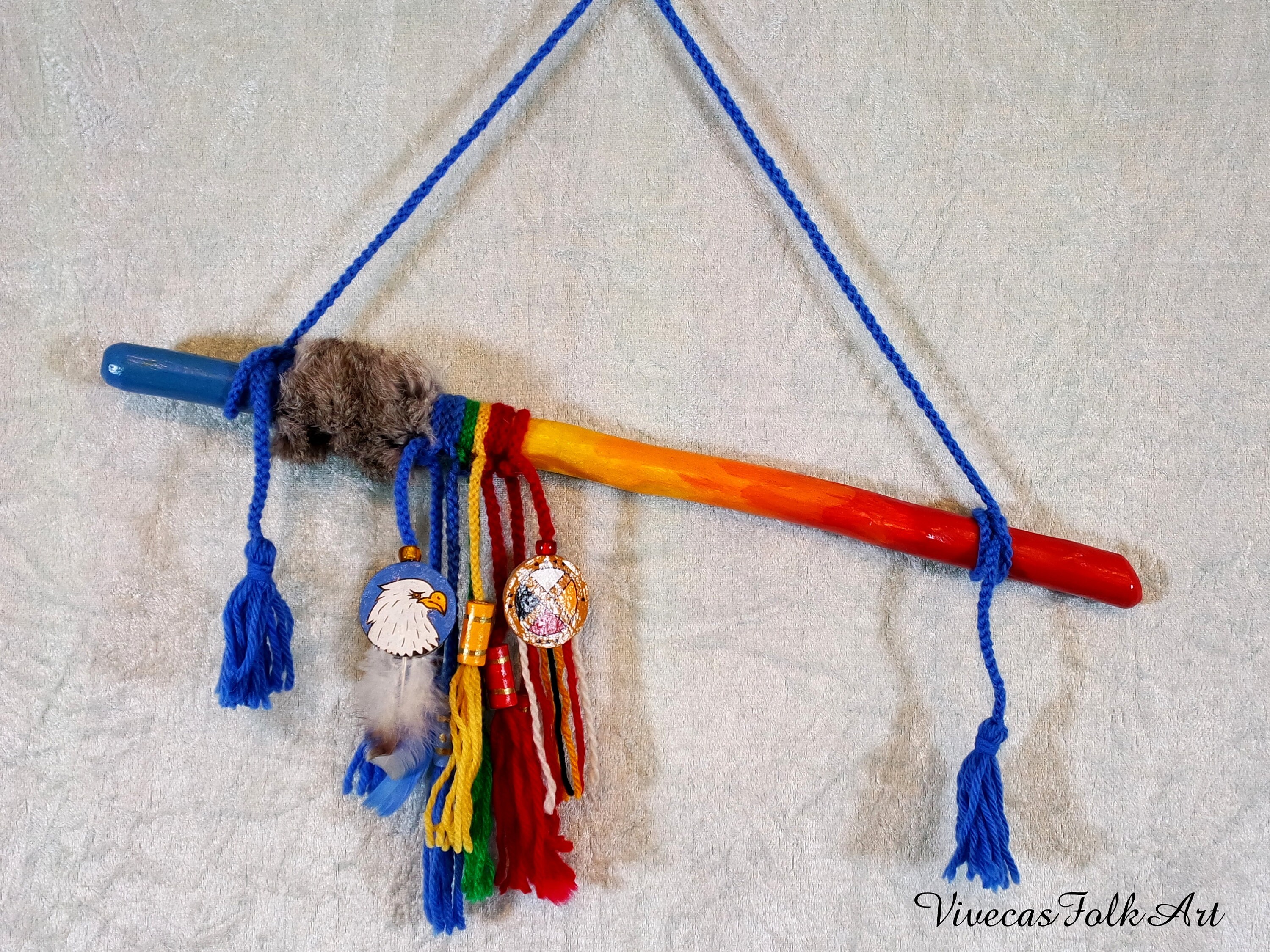 Talking Stick Ceremonial Communication Tool Magical Wand Boho Decor 43. ...