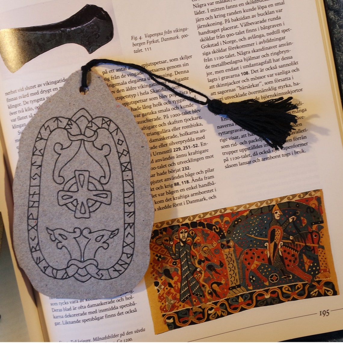 Set of 4 Bookmarks Viking Dragons. Rune Script. Old German | Etsy