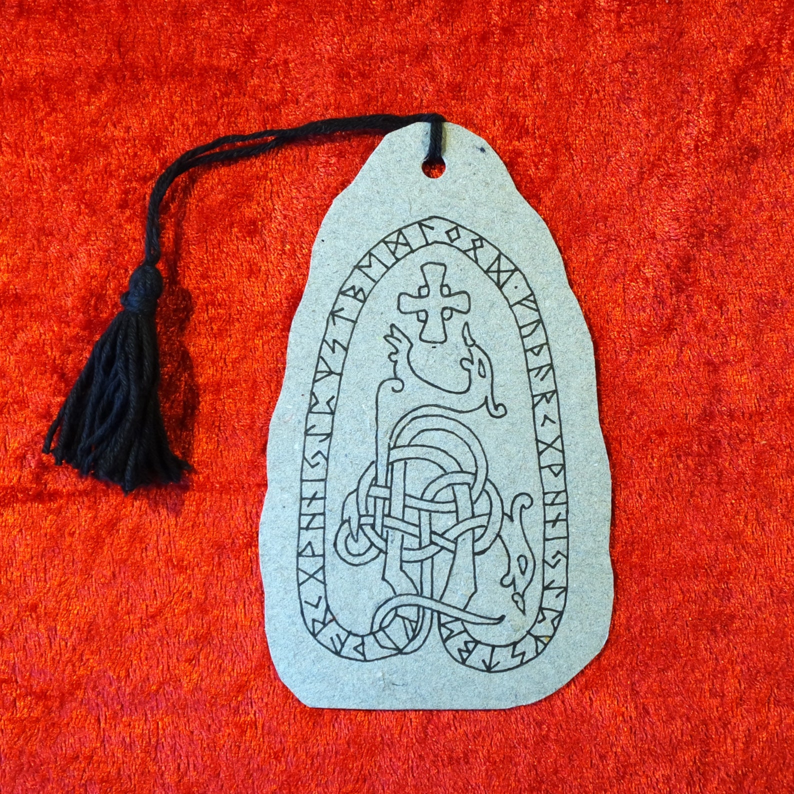 Set of 4 Bookmarks Viking Dragons. Rune Script. Old German | Etsy