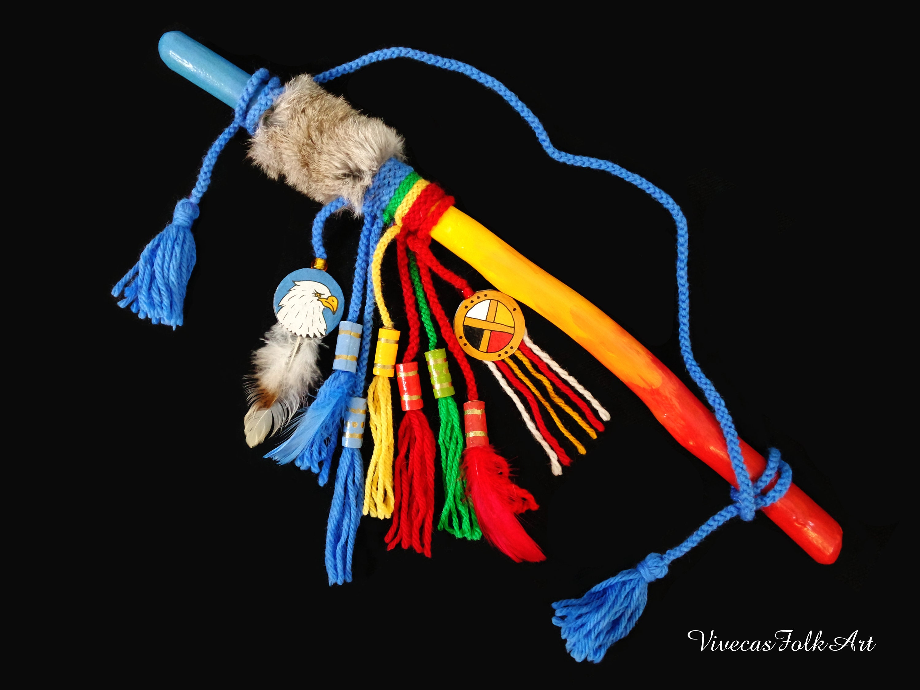 Talking Stick Ceremonial Communication Tool Magical Wand Boho Decor 43. ...