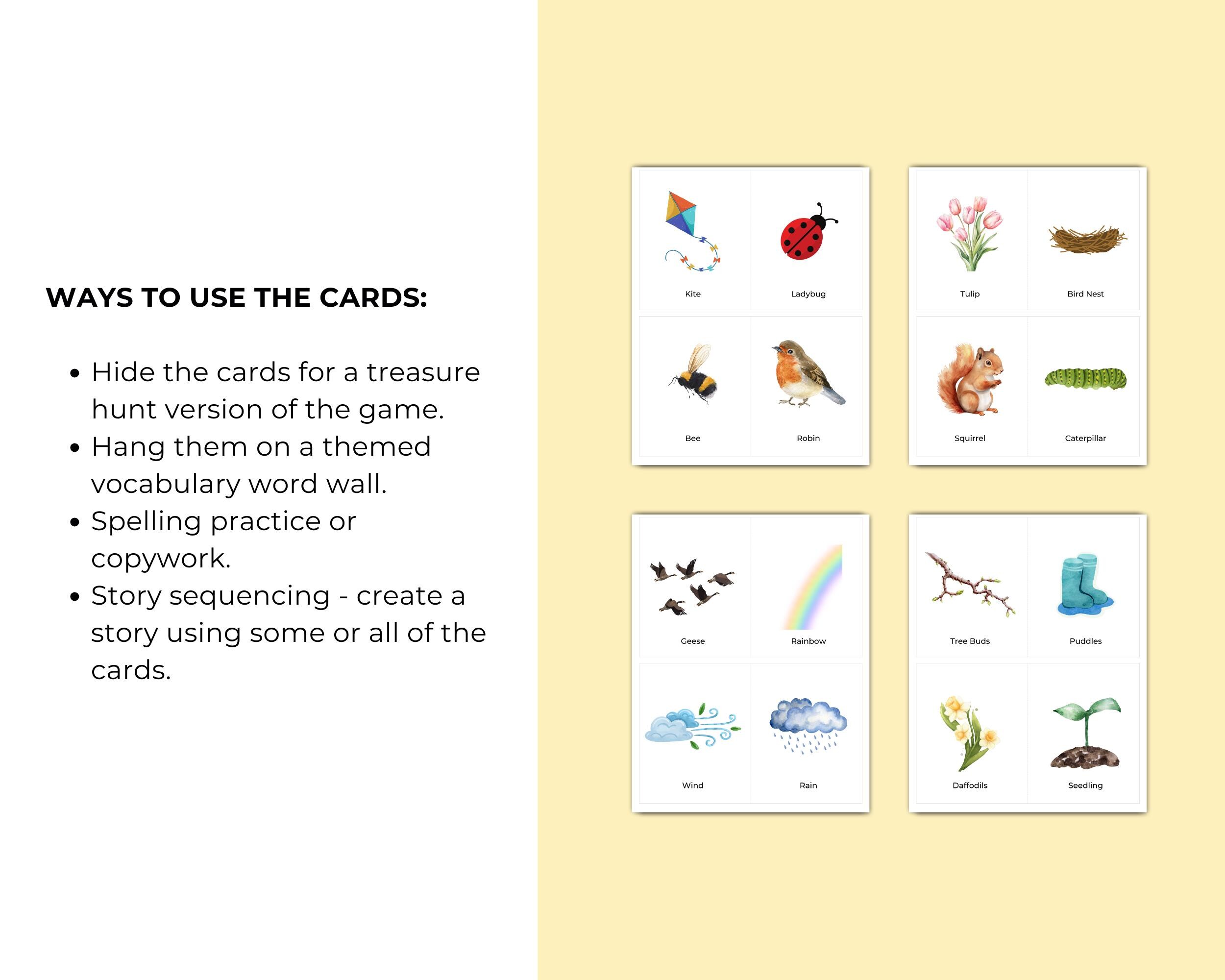 Spring Scavenger Hunt Printable for Kids With Cards to Hide – Fun ...
