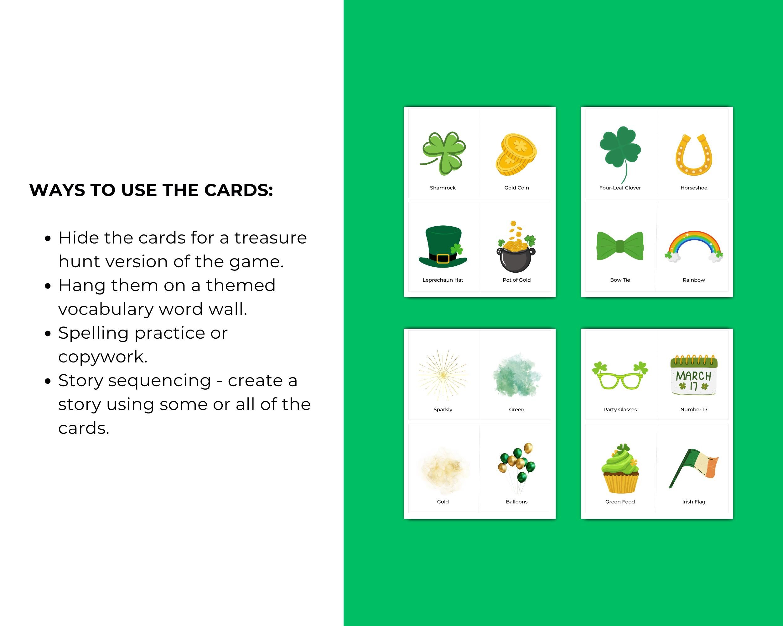 St. Patrick’s Day Scavenger Hunt Printable With Cards to Hide – Fun ...