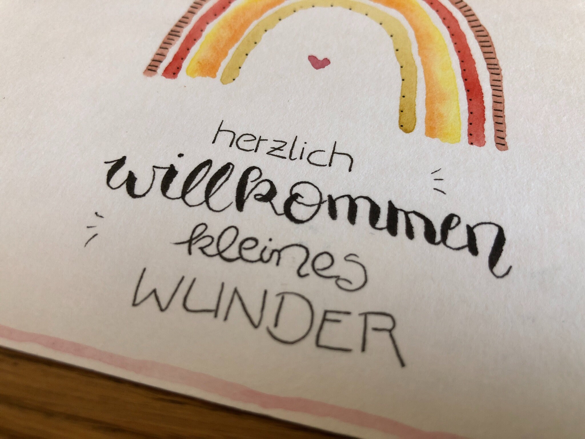 Willkommen Kleines Wunder Spruch
