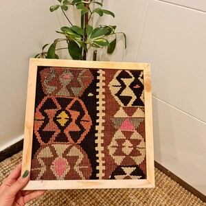Weaving Wall Hanging Pattern, Geometric Pattern Design Textiles, Framed ...