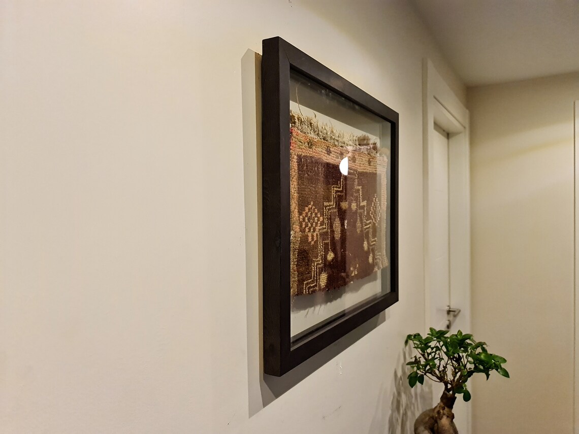 Dark Brown Aesthetic Rug Wall Decor Ethnic Motif Fabric | Etsy