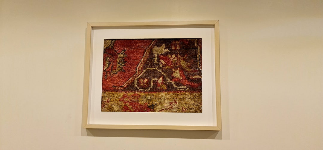 Quilted Wall Hangings Art, Farmhouse Style Gift, Hand Woven Framed Rug ...