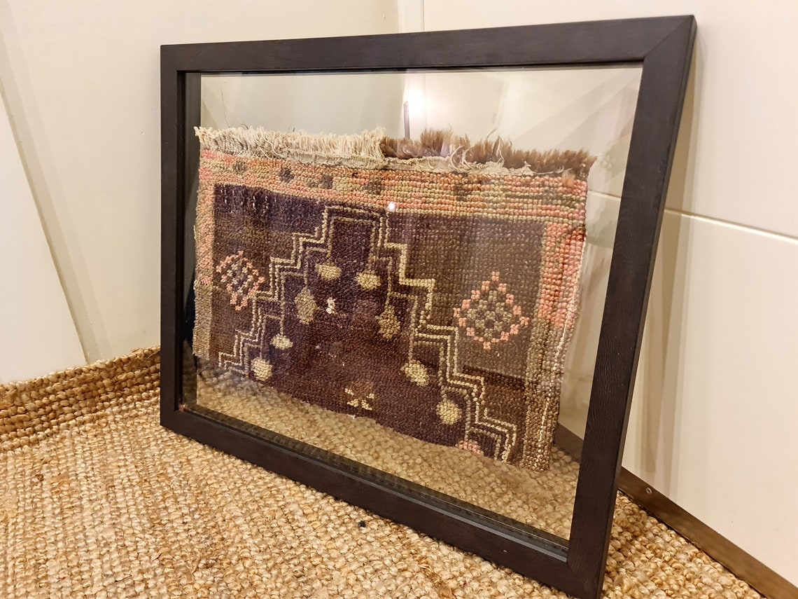 Dark Brown Aesthetic Rug Wall Decor Ethnic Motif Fabric | Etsy