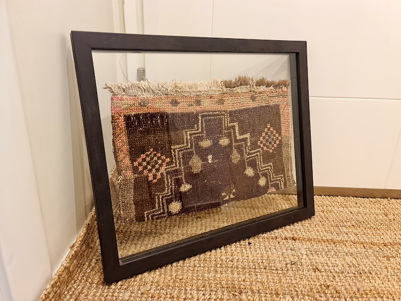 Dark Brown Aesthetic Rug Wall Decor Ethnic Motif Fabric | Etsy