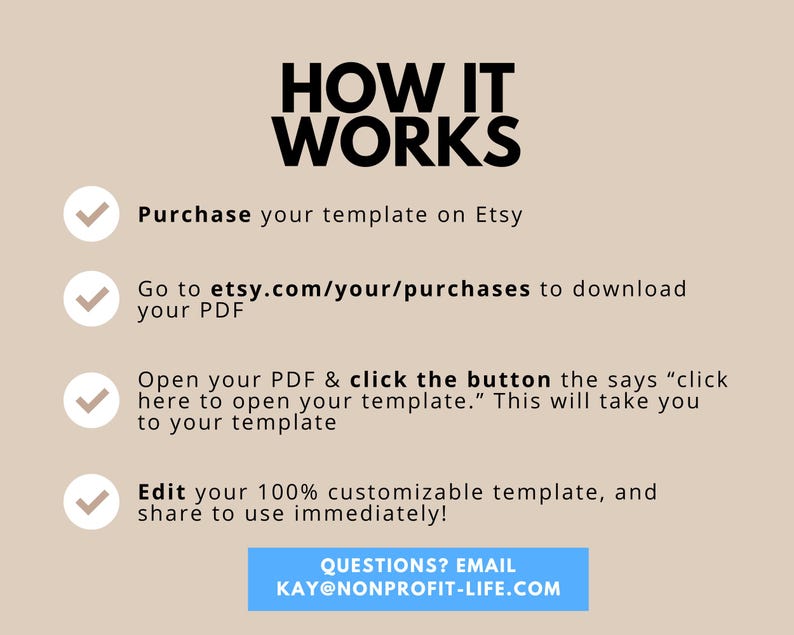 Nonprofit Employee Handbook Template – Editable Canva HR Manual for ...