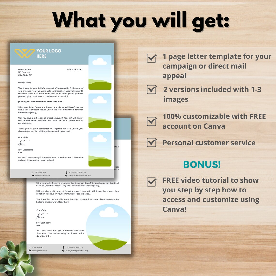 CAMPAIGN LETTER TEMPLATE - Canva Template, Solicitation Letter ...