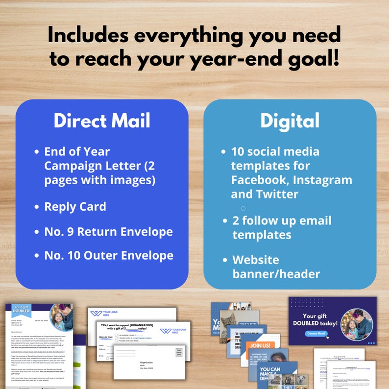 END OF YEAR Fundraising Package - End of Year Campaign, Year End ...