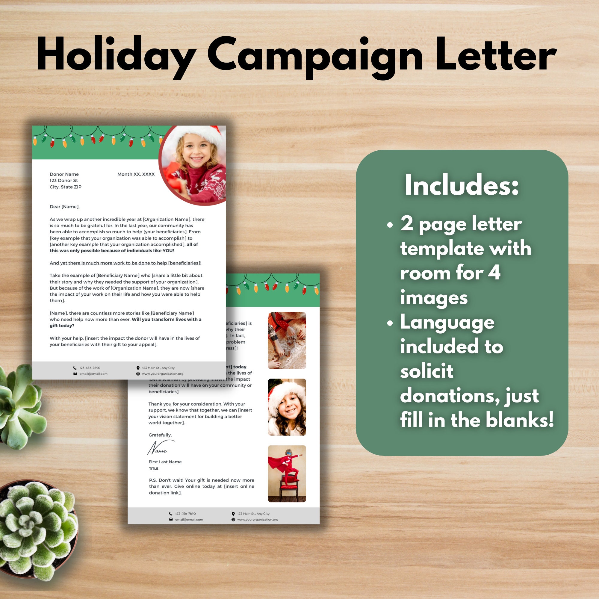 HOLIDAY FUNDRAISING PACKAGE - End of Year Campaign, Year End ...