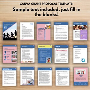 ULTIMATE GRANT PACKAGE - Canva Template, Fundraising Template ...