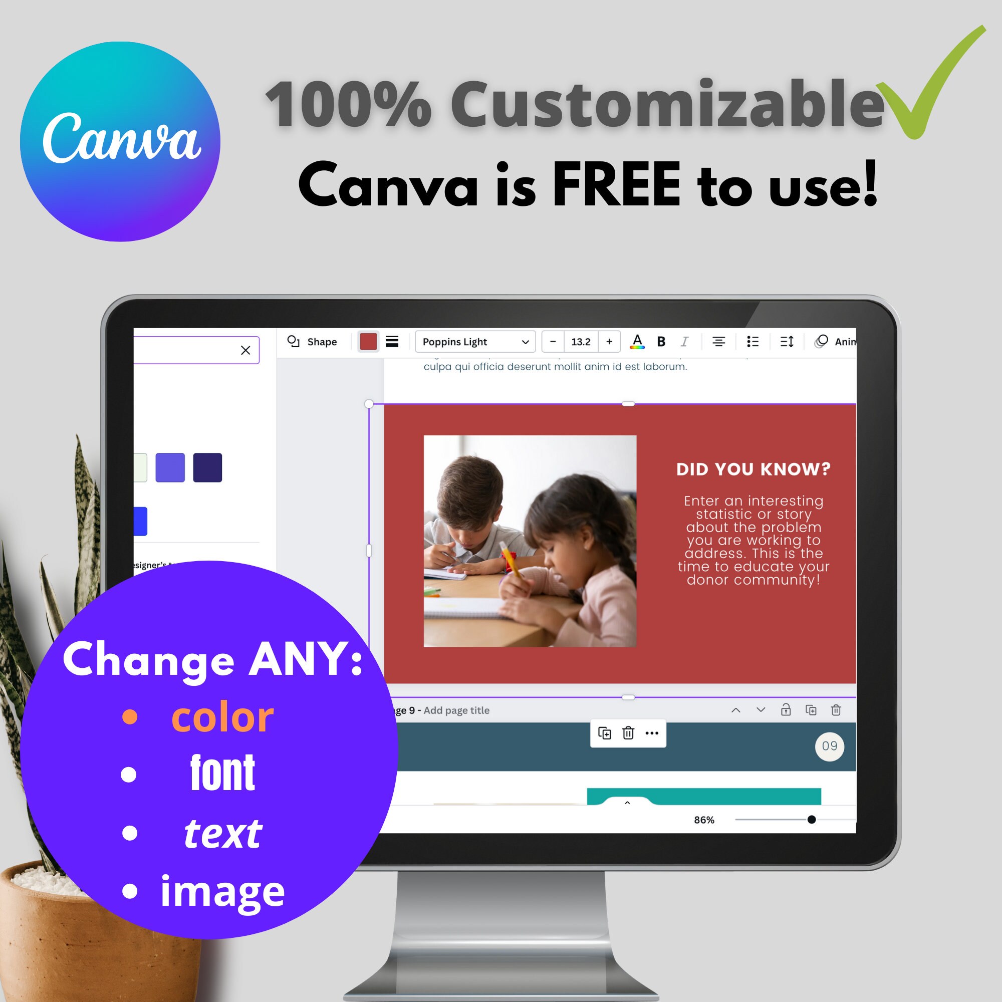 Nonprofit Annual Report Template Canva Template Editable End Of