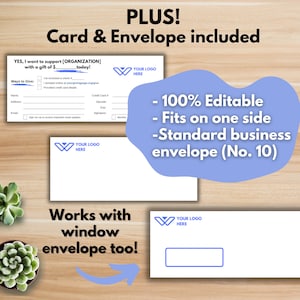 DIRECT MAIL PACKAGE - Nonprofit Template, Canva Template, Solicitation ...