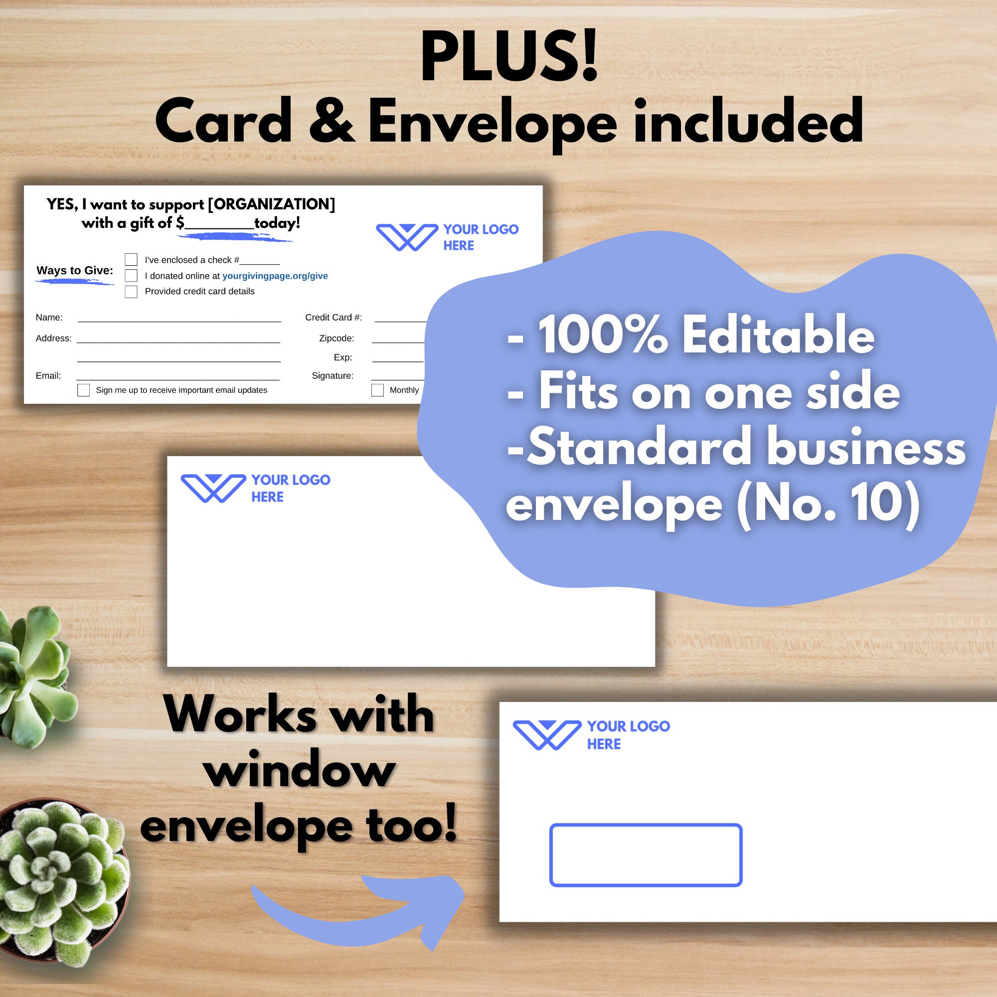 DIRECT MAIL PACKAGE - Nonprofit Template, Canva Template, Solicitation ...