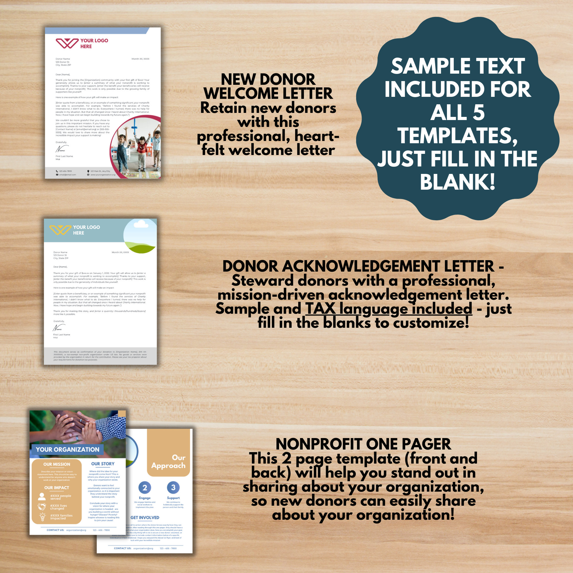 NEW DONOR WELCOME Package New Donor Package, Donation Letter, Welcome ...
