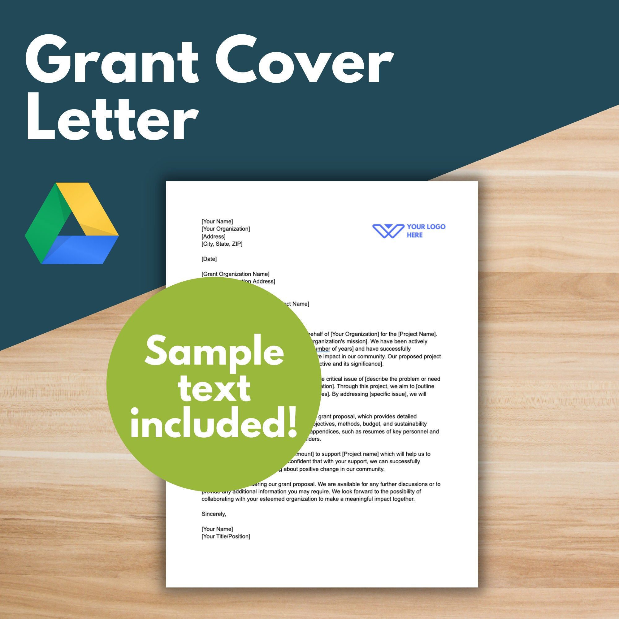 Grant Cover Letter Sample