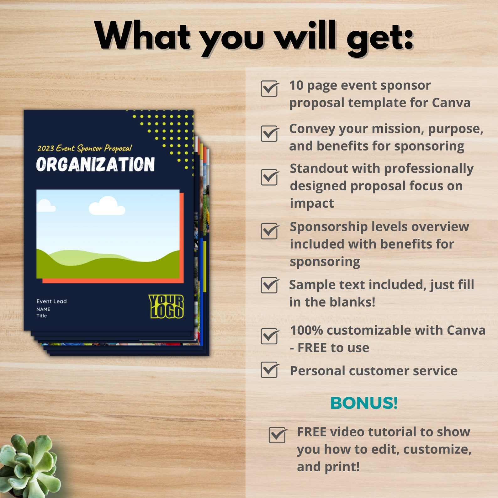 EVENT SPONSOR PROPOSAL Template - Canva, Nonprofit Event, Fundraising Event, Corporate Sponsor ...