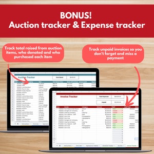 FUNDRAISING EVENT TRACKER - Event Budget, Event Plan, Google Sheets ...