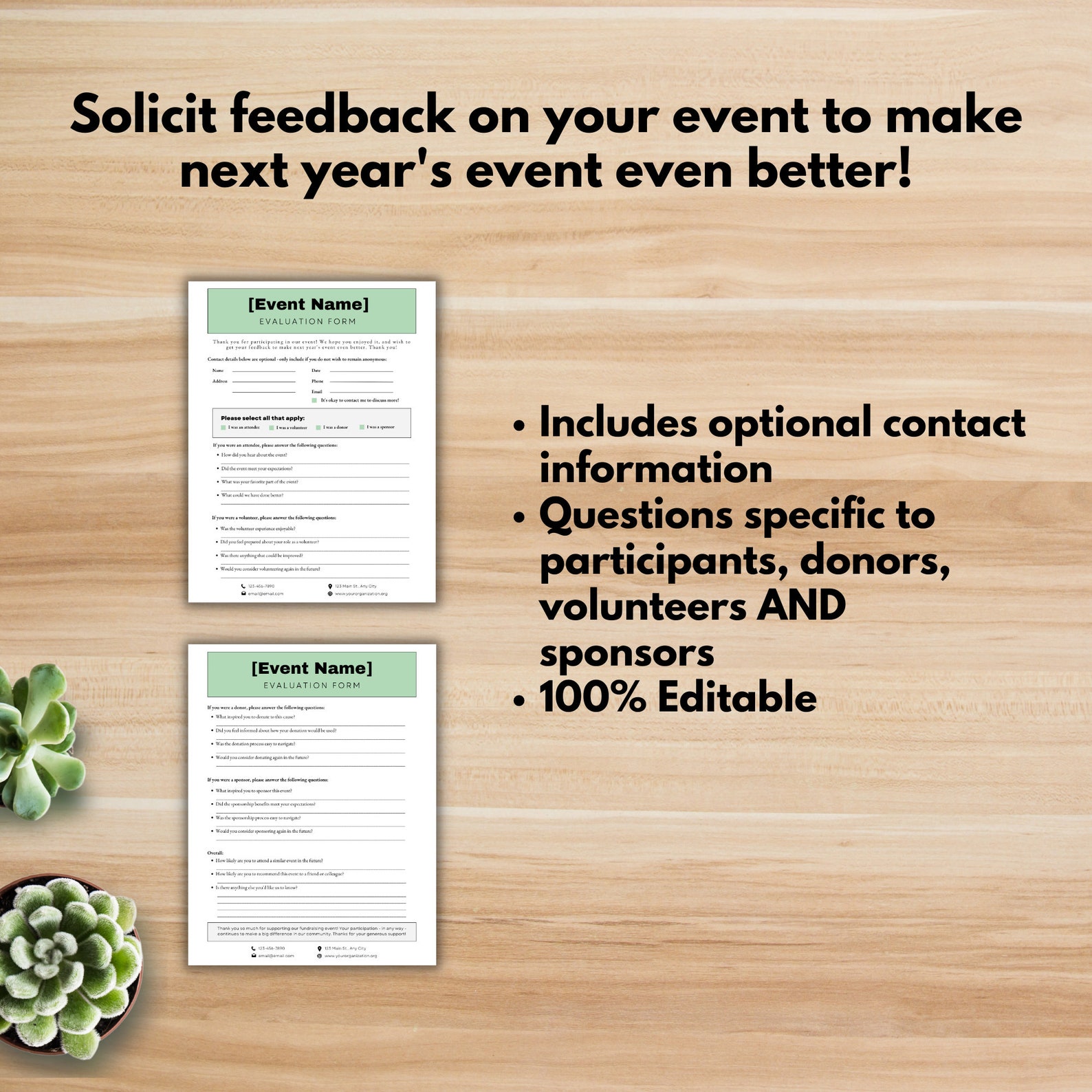POST-EVENT EVALUATION Form Template - Participant Evaluation Form ...