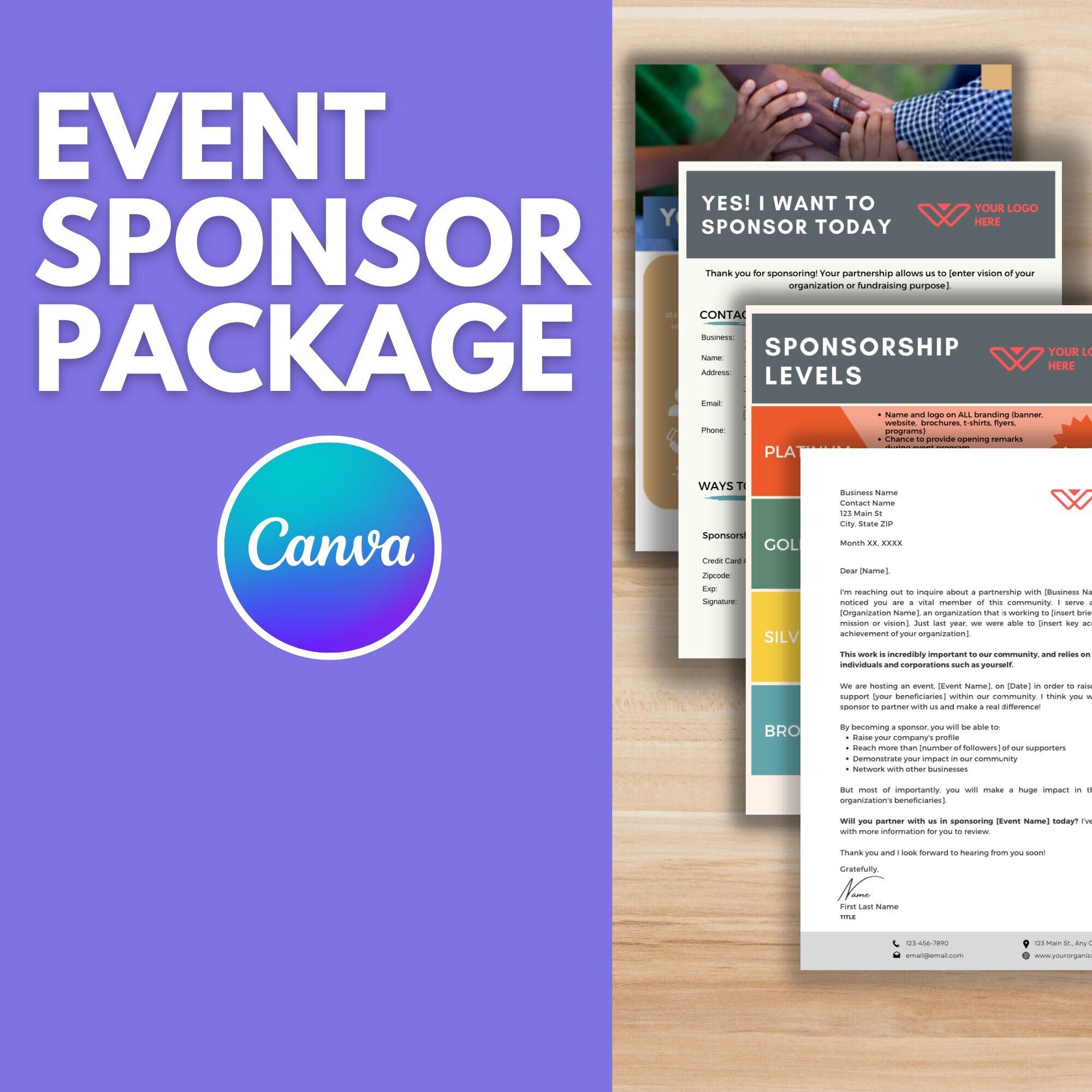 Nonprofit Donation Levels Template - Etsy