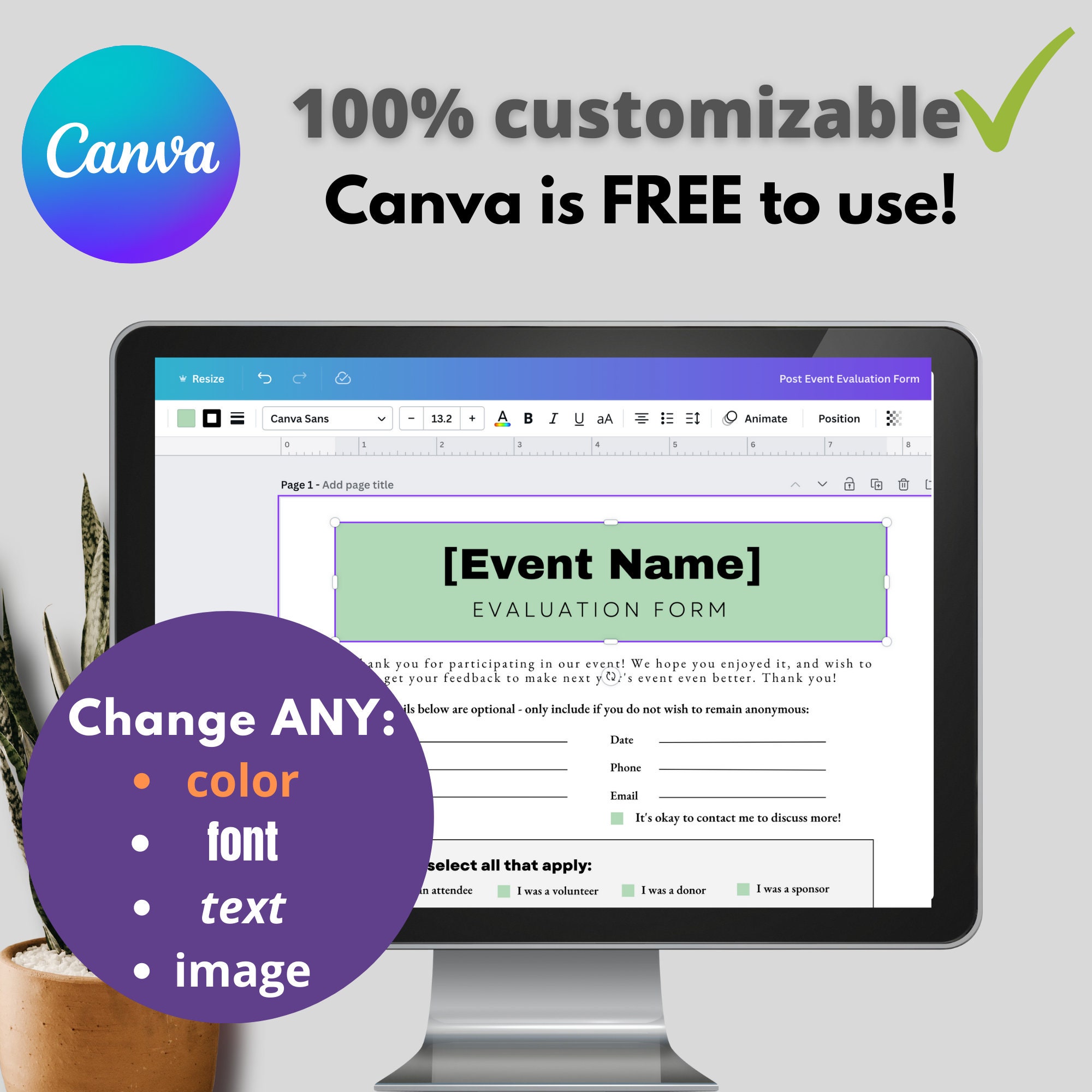 POST-EVENT EVALUATION Form Template - Participant Evaluation Form ...