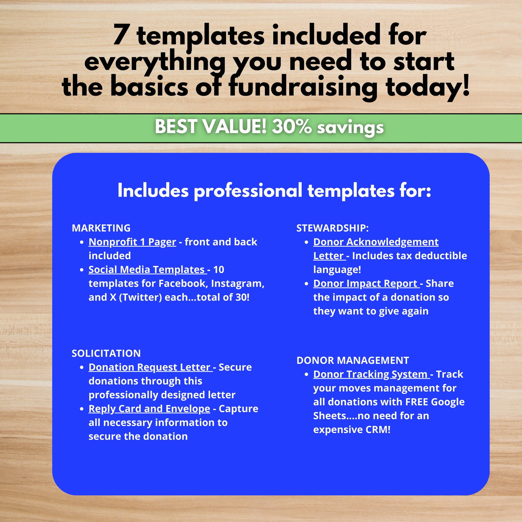 FUNDRAISING 101 BUNDLE - Fundraising, Nonprofit Templates, Canva ...