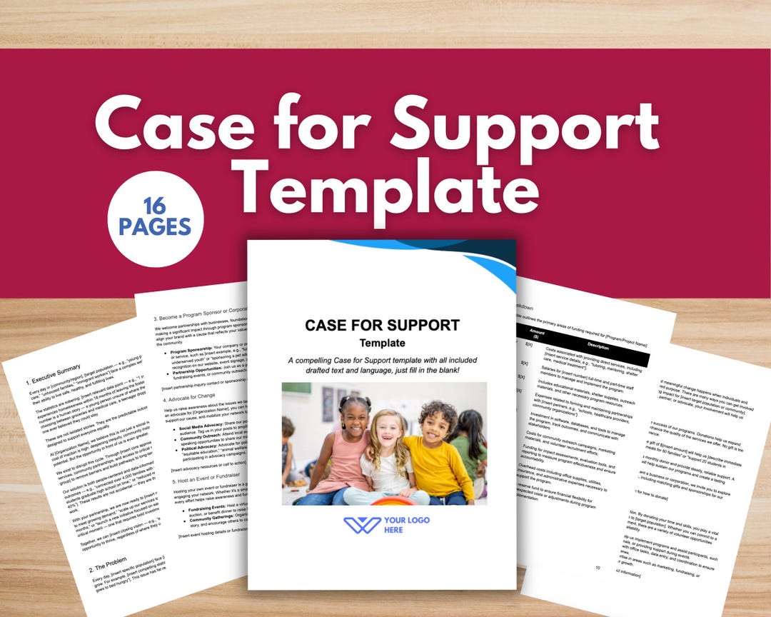 CASE FOR SUPPORT Template - Grant Proposal Template for Google Docs ...