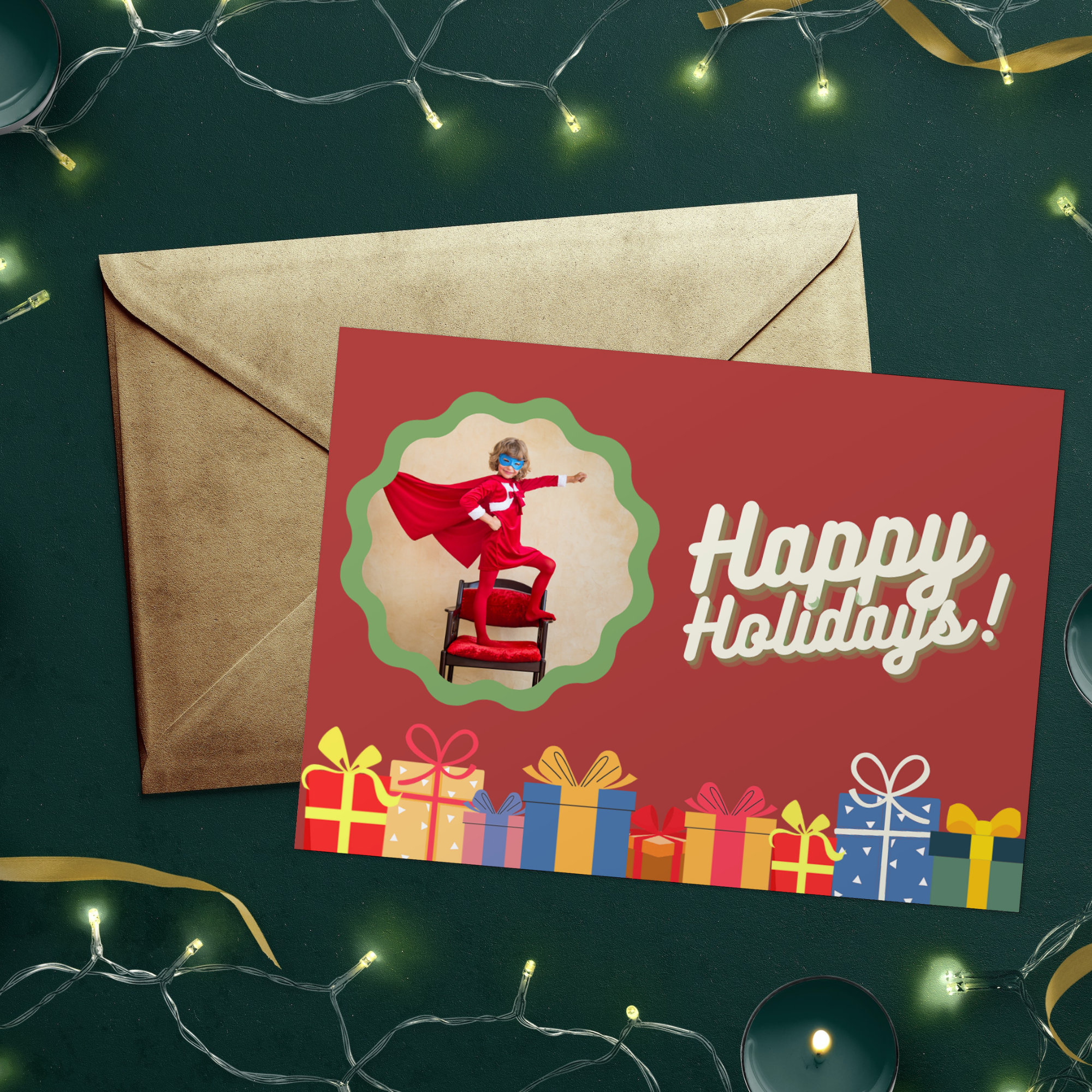 NONPROFIT HOLIDAY CARD Template - Nonprofit Canva Template, Christmas ...