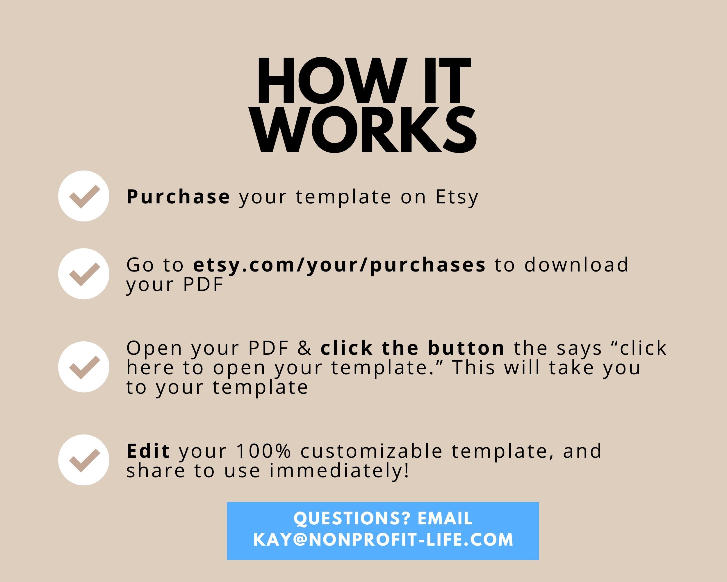 Editable Nonprofit Pledge Card Template: Canva Design, Fundraising ...