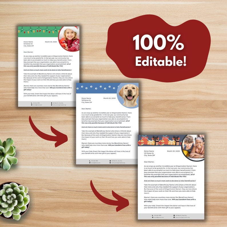 HOLIDAY SOLICITATION LETTER Template - End of Year Solicitation Letter ...