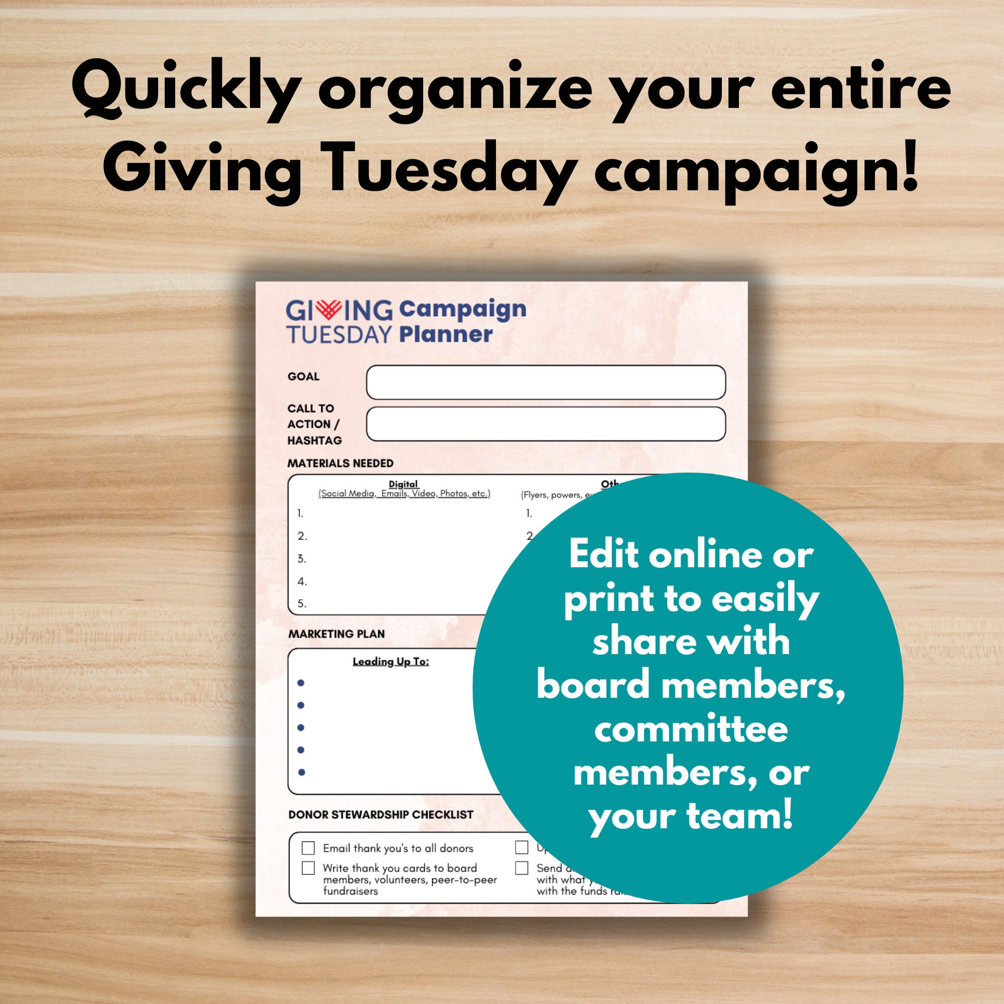Giving Tuesday Planner — NonProfit Life