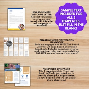 BOARD WELCOME PACKAGE - Nonprofit Starter, Board Member, Board of ...