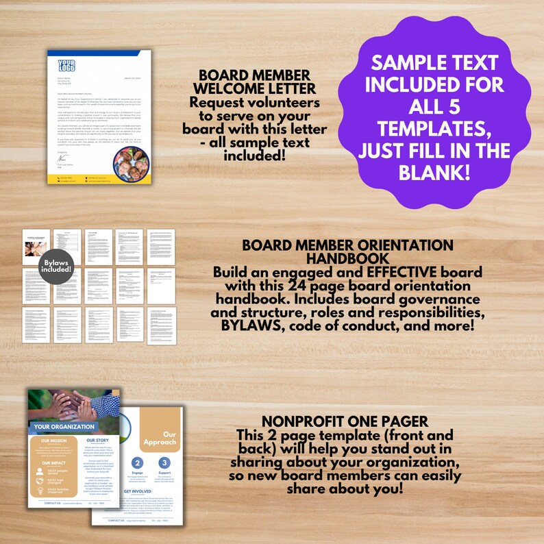 Nonprofit Board Member Welcome Package – Starter Kit - Etsy