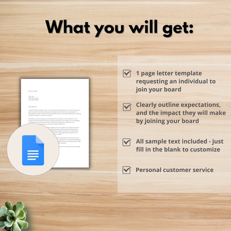 BOARD MEMBER REQUST Letter Template - Nonprofit Template, Donor ...