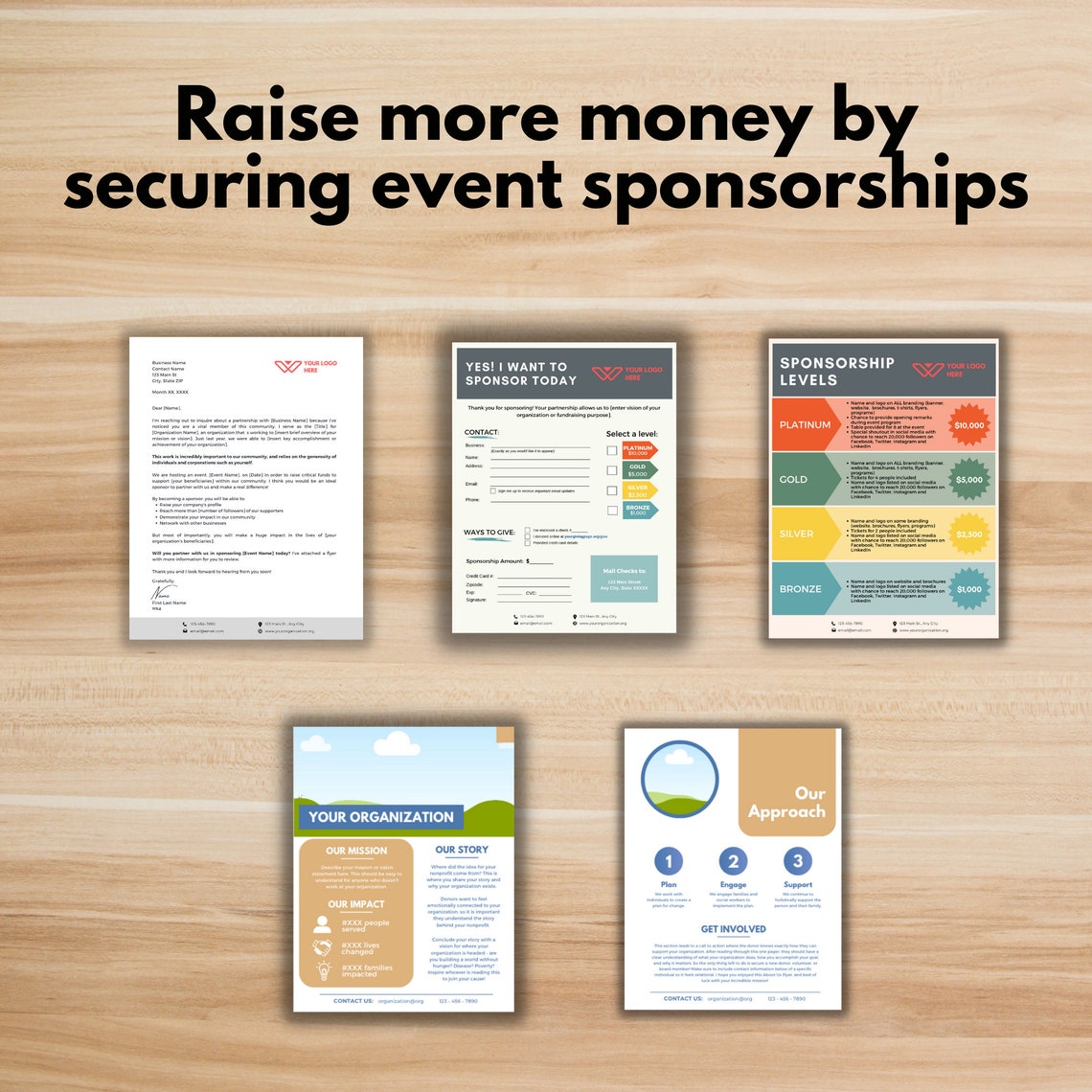 EXPANDED EVENT SPONSORSHIP Package Canva Template, Fundraising Event ...