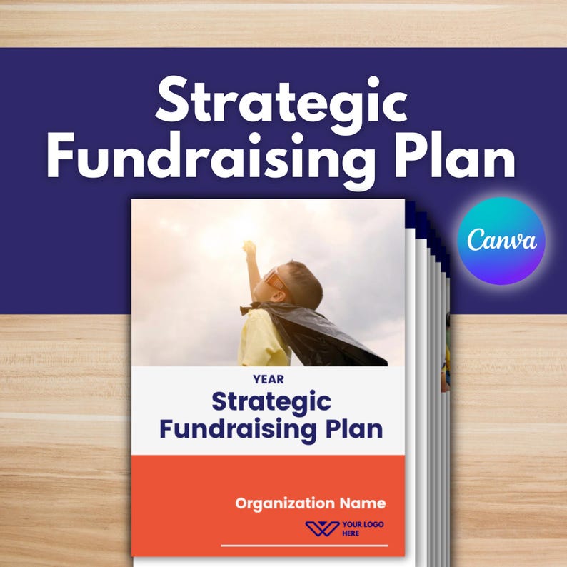 NONPROFIT FUNDRAISING PLAN Template - Canva, Strategic Fundraising ...