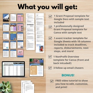 ULTIMATE GRANT PACKAGE - Canva Template, Fundraising Template ...